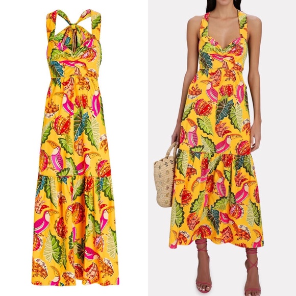 FARM Rio | Dresses | Nwot Farm Rio Yellow Beaks And Bananas Dress Final ...